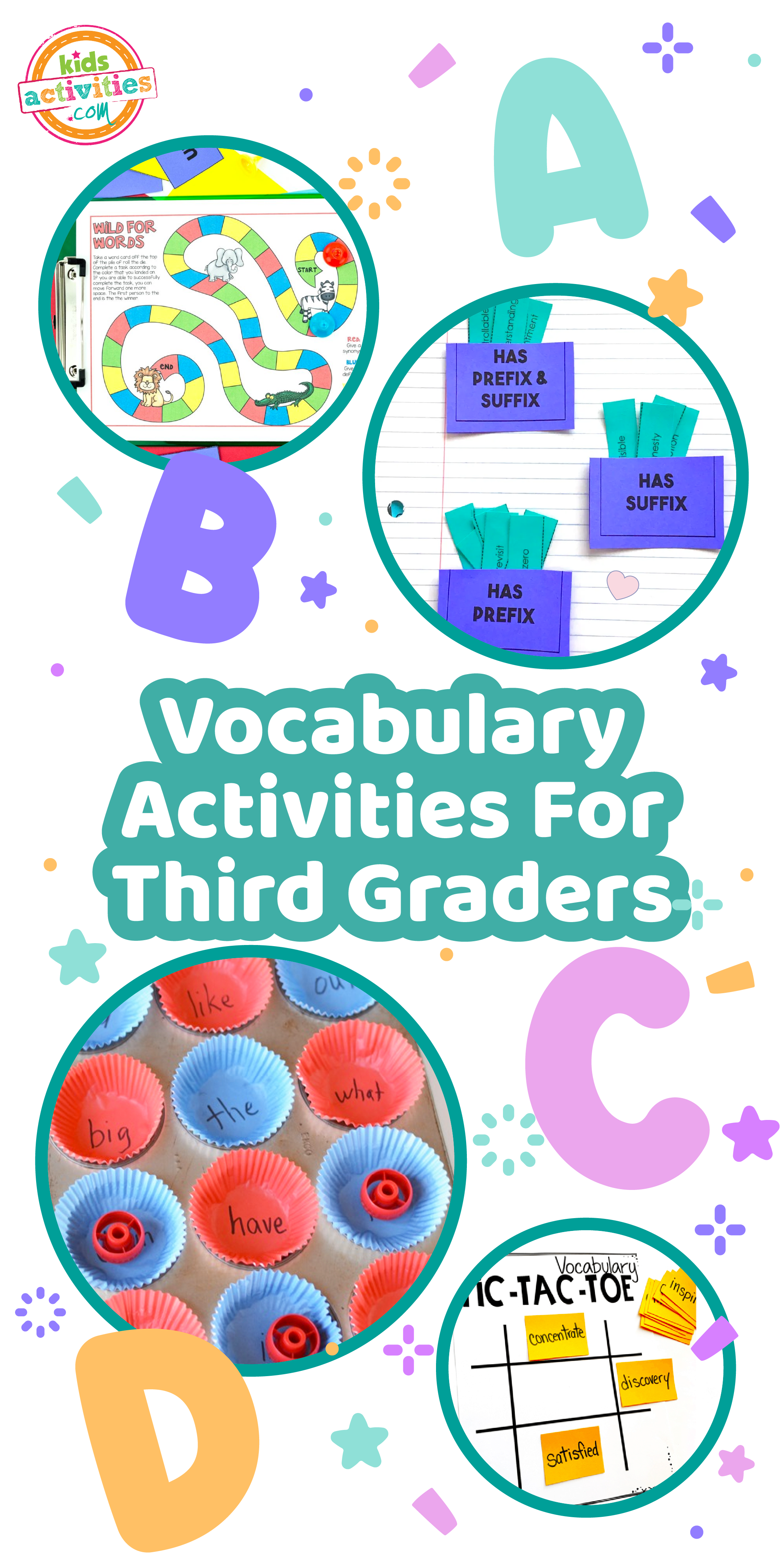 Activités de vocabulaire pour les élèves de troisième année
