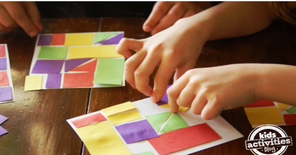 Projet d'art mathématique coloré pour les enfants inspiré par l'artiste ...